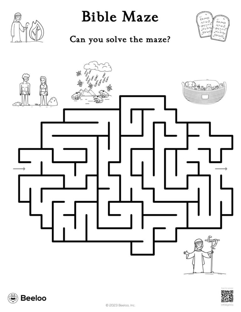 Bible Maze • Beeloo Printable Crafts And Activities For Kids - Free ...
