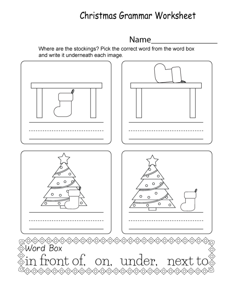 Free Printable Grammar Worksheets Christmas | K5 Worksheets - Free ...