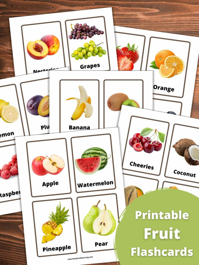 Fruit Flashcards - Nature Inspired Learning - Flashcards Fruit Free ...